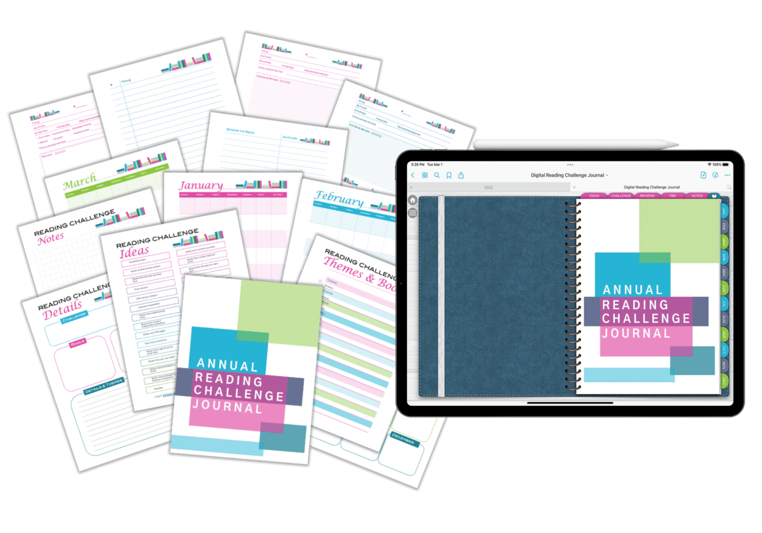 Reading Challenge Journal - Mind Joggle