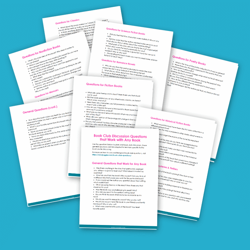Thought Provoking Book Club Questions That Work For Any Book Mind Joggle Thought Provoking Book Club Questions That Work For Any Book Mind Joggle