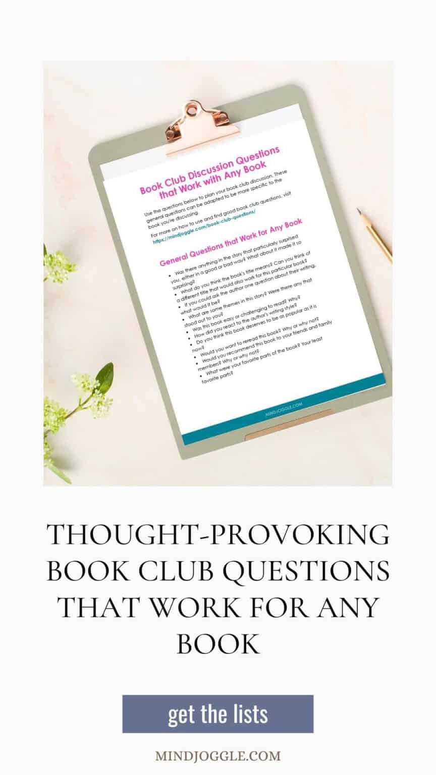 Thought-Provoking Book Club Questions that Work for Any Book - Mind Joggle