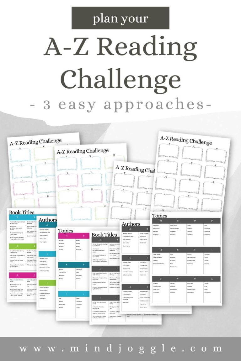 A-Z Reading Challenges for Book Lovers - Mind Joggle