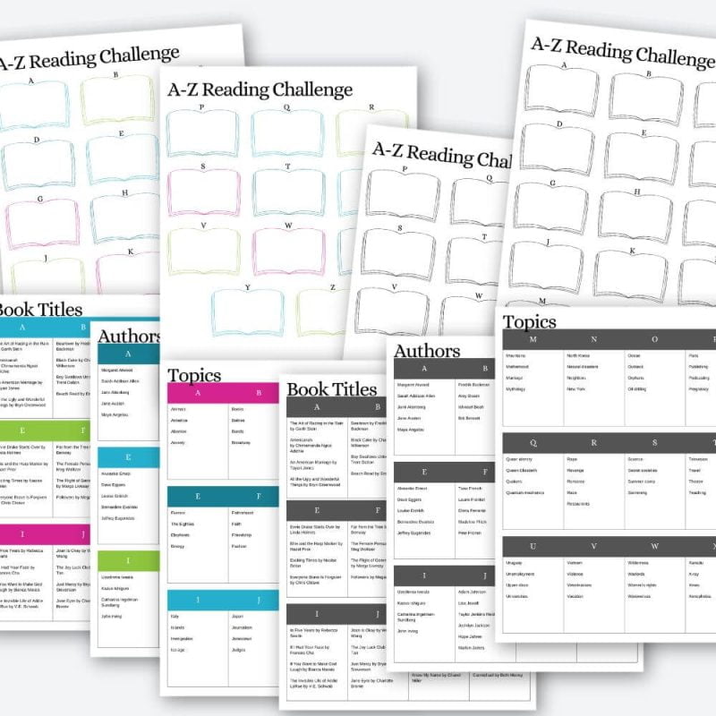 A-Z Reading Challenges for Book Lovers - Mind Joggle
