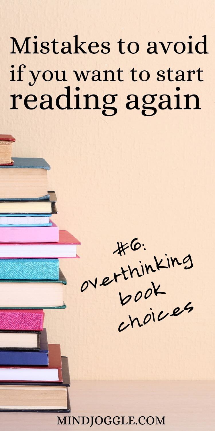 6 Mistakes To Avoid When Starting A Reading Habit - Mind Joggle